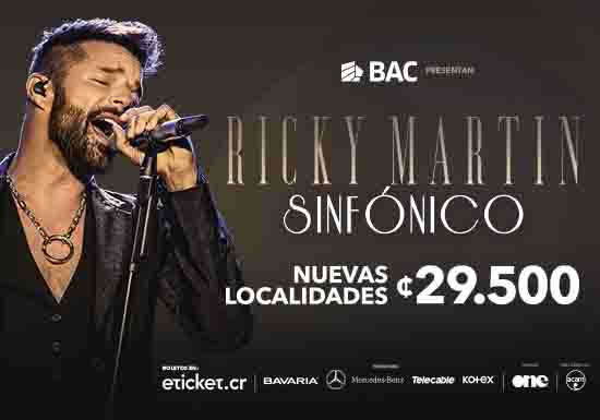 RICKY MARTIN SINFONICO. Información de próximas fechas y presentaciones. Compra tus boletos en ...
