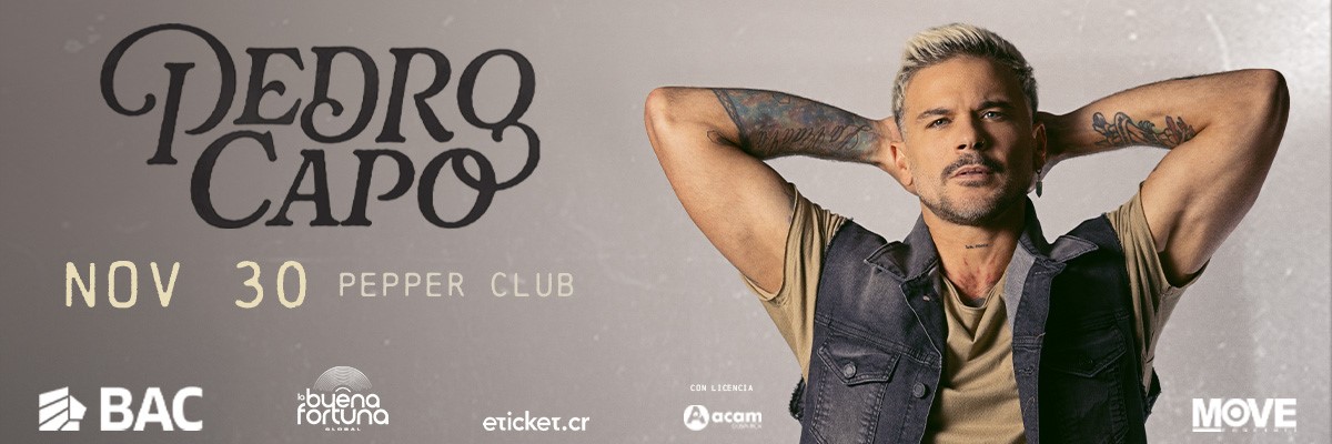 PEDRO CAPO. Información de próximas fechas y presentaciones. Compra tus ...